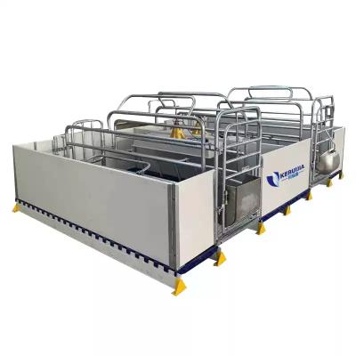 China European Style Pig Farrowing Crates Pig Bed Hot Galvanized Steel Sow Cage Farrowing Pen for Pig for sale