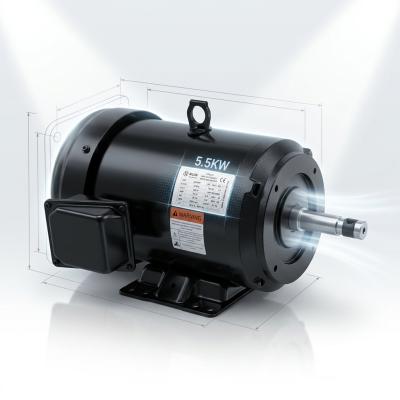 China Premium Efficiency AC Motor 5HP 60Hz Low Noise Three Phase 1750RPM 230 460V TEFC 184T for sale