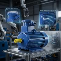 China YB3 75kW 4 Pole Explosion Proof Motor 1500rpm 400V IE3 Three Phase Induction Motor with B5 Flange for sale