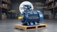 China YB3-355L-6 132kW 6 Pole Flameproof Motor 985rpm IE3 Three Phase Ex d IIC T4 IP55 for Ball Mill Drive for sale
