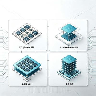 China SiP ( System ‑ in ‑ Package ) includes 2D planar SiP , stacked ‑ die SiP , 2.5D SiP and 3D SiP for sale