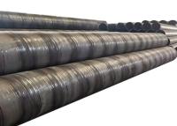 China Natural Black 24inch Spiral Steel Pipe 0.6mm-100mm For Water Engineering for sale