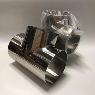China Butt Weld Reducing Equal Tee Seamless Pipe Fittings Rt Tested 12