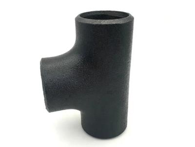 China Asme Standard Seamless Pipe Fittings Galvanized Reducing Equal Tee For Petroleum for sale