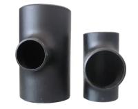 China Black Finish Stainless Steel Pipe Tee Quenching Heat Treatment for sale