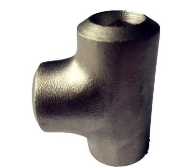 China 3000LBS Pressure Rating Stainless Steel Pipe Tee with Butt Weld Connection for sale