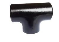 China ASME Machined Equal Tees Seamless Pipe Fittings Black Socket Weld Connections Wooden Packaged for sale