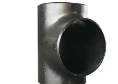 China ASTM A234 WP11 Seamless Black Butt Weld Reducing Tee Pipe Fittings After Heat Treated for sale