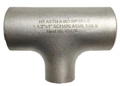 China 6000LBS Pressure Rating Black Reducing Equal Tee For Plumbing for sale