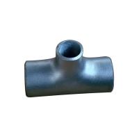 China Seamless Pipe Fittings Cold Forming Semi Seamless Buttweld Carbon Steel Equal Tee Pipe Fittings for sale