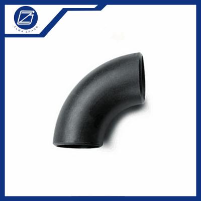 China Seamless Pipe Fittings 90 Degree A234 B16.9 ASME Semi Seamless Buttweld Carbon Steel Elbow for sale
