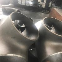 China Seamless Pipe Fittings Hydraulic Press Sch 40 Sch 80 Semi Seamless Buttweld Carbon Steel tee for sale
