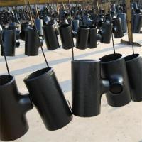 China Seamless Pipe Fittings Shot Blasting Carbon Steel Reducing Tee With ASME B16.9 ASTM JIS DIN Standard for sale