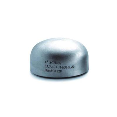 China 316L DIN SCH10 Stainless Steel Buttweld Caps for sale