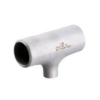 China 180D Buttweld Seamless Pipe Fittings 3 Way Reducing Tee Connector for sale