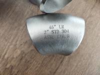 China 100D LR STD Stainless Steel 45 Elbow Seamless Pipe Fittings for sale