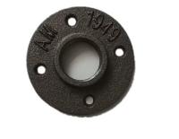 China 10 Pack 1/2 Inch Grey Malleable Cast Iron Floor Flange Seamless Pipe Fittings for sale