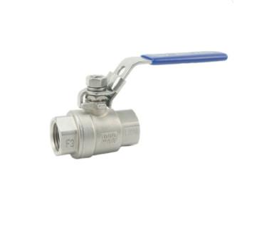 China CF8M Female Sanitary Thread 1/2 Inch SS304 3 Piece Flanged Ball Valve for sale