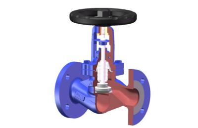China Carbon Steel Bellow Din Globe Valve Pn16 Industrial Control Valves for sale