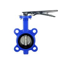 China Wafer Dn25 Butterfly Valve Lug Type Manual Anti Corrosive Seal for sale