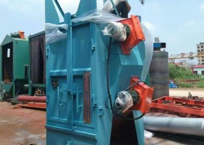China Hook Shot Blasting Pipe Cutting And Beveling Equipment For 16inch Seamless Tube for sale