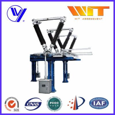 China High Voltage Double Earthing Substation Disconnect Switches Three Phase Simple Structure 126KV for sale