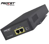 China 75w Dc Poe Injector Industrial Grade Lightning Proof Poe Power Supply Device for sale