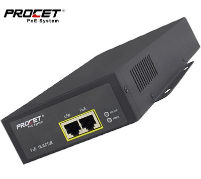 China 75w Dc Poe Injector Industrial Grade Lightning Proof Poe Power Supply Device for sale