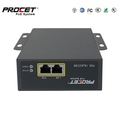 China Pt-Pse107ghro-A 802.3bt Poe Injector 75w Industrial 55vdc for sale