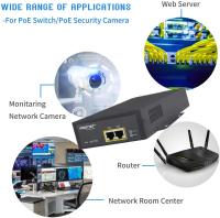 China Pt-Pse107ghro-A 802.3bt Poe Injector 75w Industrial 55vdc for sale