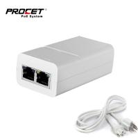 China Indoor 1 Port Passive Poe Injector White Ip40 Flame Resistant Housing for sale