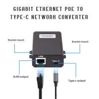 China 44-57vdc Poe Usb C Splitter Ethernet Converter for sale