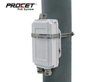 China White 100v Midspan Af 802.3 Poe Injector Ip67 Single Port for sale