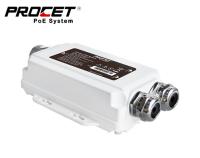 China 95W Outdoor PoE Injector, midspan Injector with 4 Pair PoE up to 95 watts of power at 55 VDC at 1.75 amp for sale
