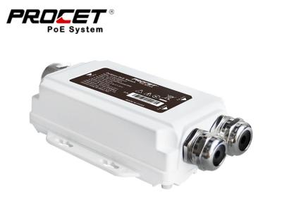 China 95W Outdoor PoE Injector, midspan Injector with 4 Pair PoE up to 95 watts of power at 55 VDC at 1.75 amp for sale
