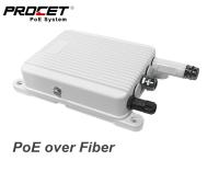 China Procet Wall Mounted Poe Fiber Media Converter 10g Outdoor for sale