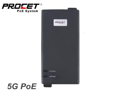 China PT-PSE104GB-60-5 Din Rail Mount Poe Injector 60W 2.5/5Gbps 802.3 At / Af for sale