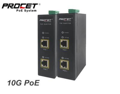 China Pt-Pse105gw-E-10 Din 10g Poe Injector 60w 802.3 At for sale