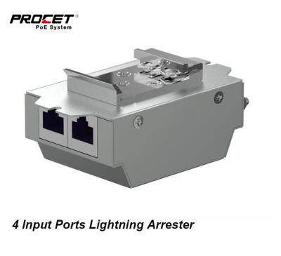 China Dual Port Poe Surge Protectors Industrial Lightning Arrester Ethernet 10kv for sale