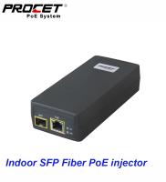 China 30w Fiber Poe Injector For Wireless Access Points / Network Cameras / Voip Phones for sale