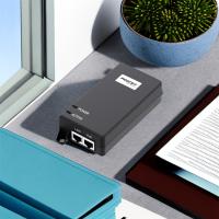 China 100-240 VAC Poe+ Injector With Detecting Chip Inside Protect Non PoE Device for sale