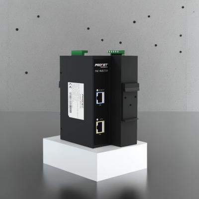 China 12-48VDC Gigabit Poe Injector For Internet Of Things Application And Smart Door Lock for sale