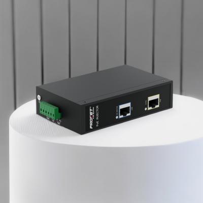 China 100-240 Vac Input 802.3 At Poe+ Injector With Din Rail Mount Bracket for sale