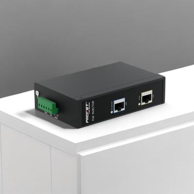 China 12v Solar Application Poe Power Injector Supports 1000mbps Data Rates for sale