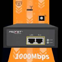 China 100-240 Vac Input Gigabit Poe Injector With Ip20 High Impact Metal for sale