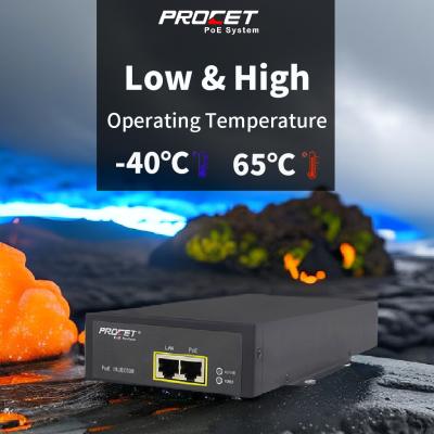 China Pt-Pse109gbro 802.3 Bt Poe Injector Outdoor By Covered With Waterproof Case for sale