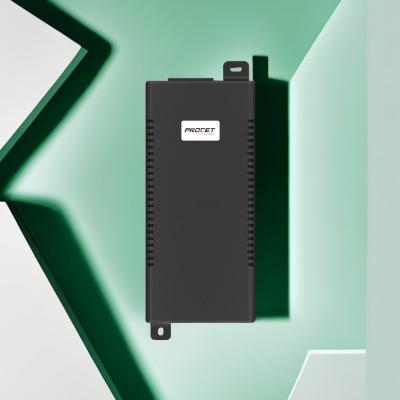 China PROCET PT-PSE106GBR-S 1.5A 50/60Hz input PoE 60w injector conform to 802.3af/at standard for sale