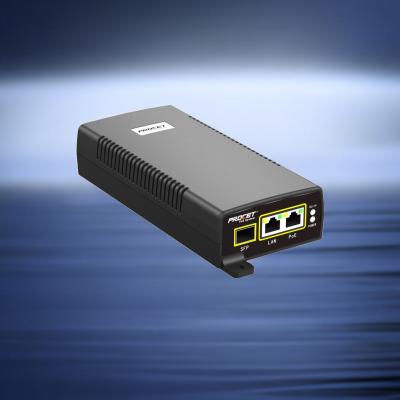 China Bt Standard 60w Sfp To Ethernet Converter Poe Injector With Ac Input And Poe Output Port for sale