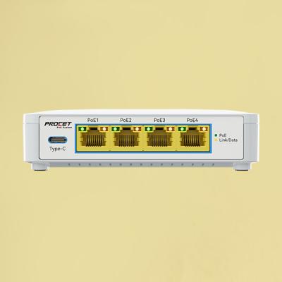 China Energy-Efficient Gigabit PoE Extender CE Approved 30W max *4 Ports for sale