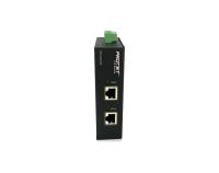 China IEEE802.3 Single Port Industrial PoE Injector 30W 55V With Wide Temperature for sale